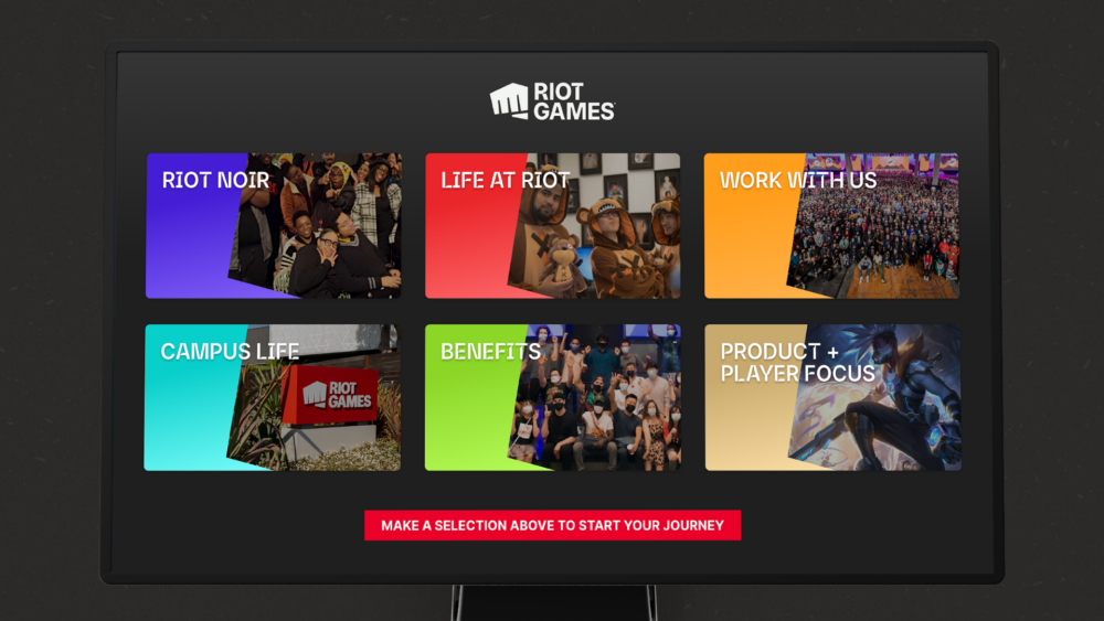 Riot Games Kiosk - Houdini Interactive