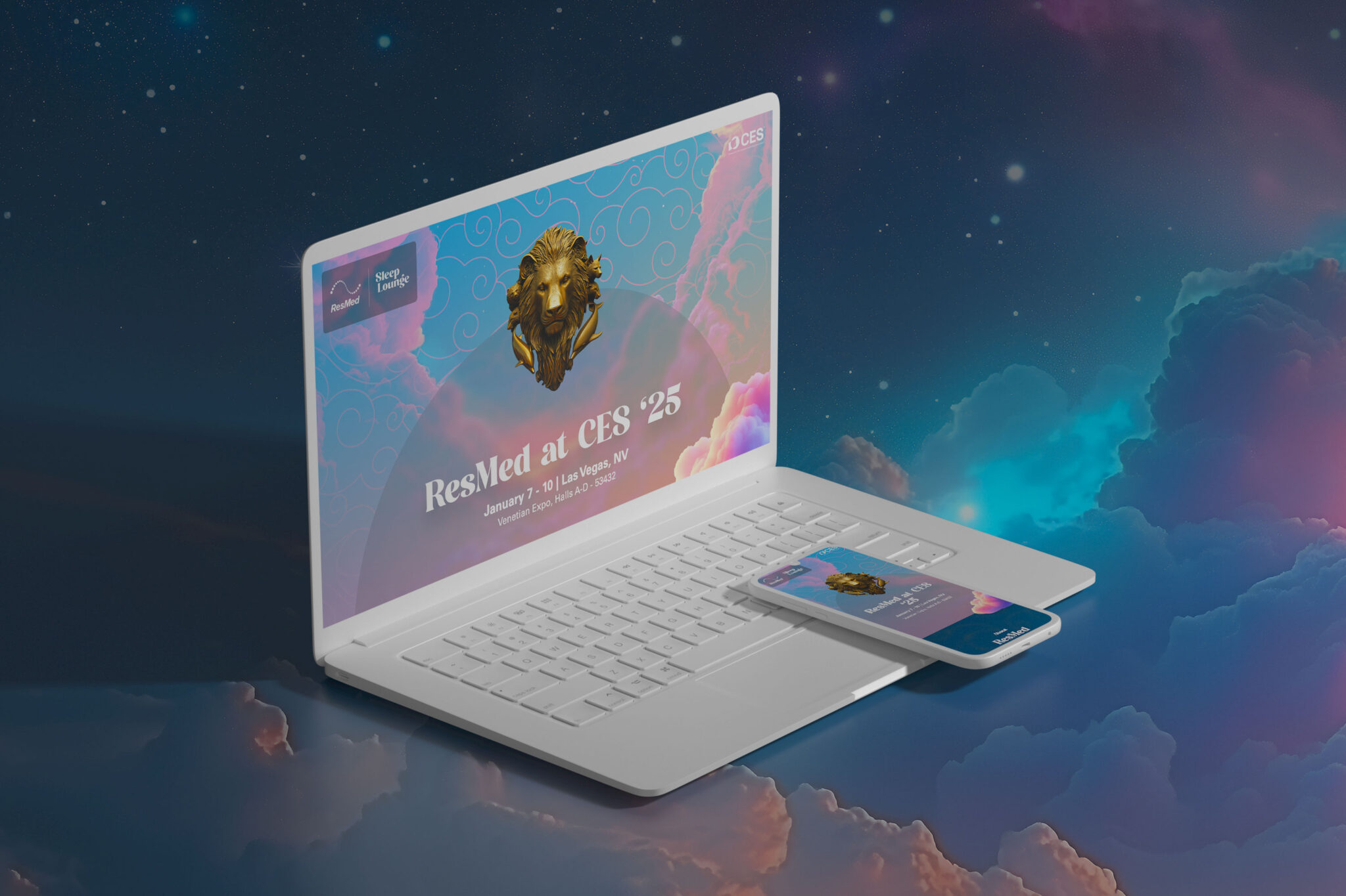 ResMed CES 2025 Booth - Houdini Interactive